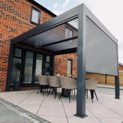 Cina 6x3M Patio motorizzato Louver tetto giardino Gazebo esterno Pergola in alluminio Louvered in vendita