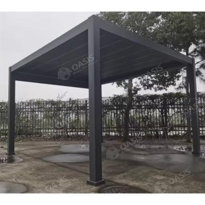 China Buitentuinmeubelen Aluminium Automatisch dak Aluminium luik Pergola Voor herenhuizen Te koop