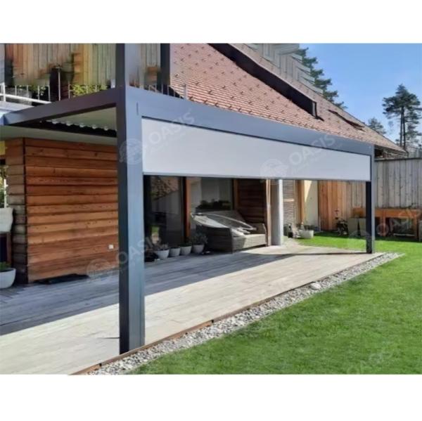 Quality Luxury 3X4m Aluminum Louvered Pergola , Aluminum Patio Gazebo 10 Years Warranty for sale