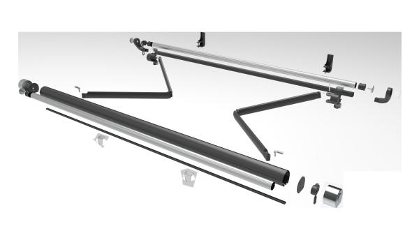 Quality Anti Rust Metal Awning Frame Kit Awning Spare Parts Custom Colour for sale