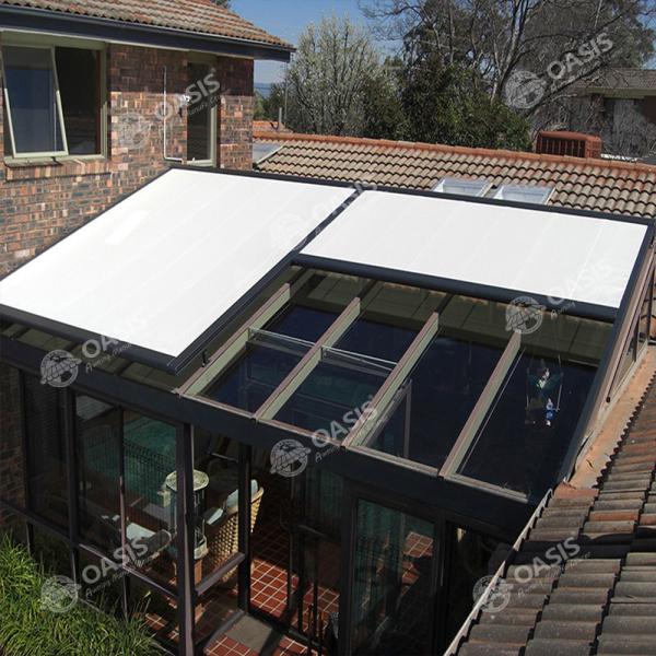 Quality Anti UV Spanish Fabric Electric Shade Awning , Automatic Motorized Sun Shade Awning for sale