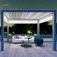 China Motorized Louvred Pergola 6063 T5 Aluminum 110km Wind Resistance for sale