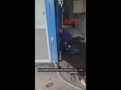 Compressor de ar de parafuso industrial de dois estágios de 50 Hz para eletrônicos de inversor
