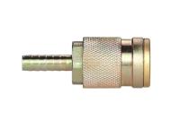 China 6 Balls Pneumatic Quick Connect , Single Shut Off Manural Pneumatic Coupling for sale