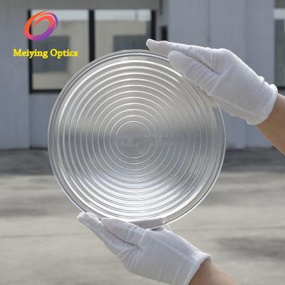 China Wholesale Pressed Clear Optical Glass Fresnel Lens Dia 200mm For Studio Lamp, LED Stage Light for sale