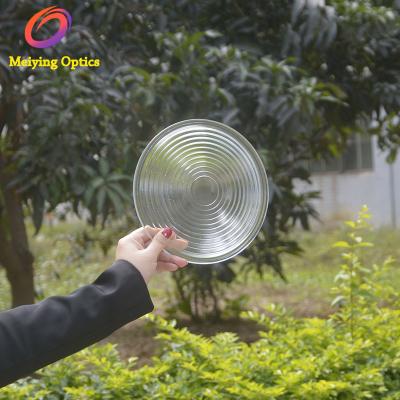 China Wholesale diameter 300mm pressed borosilicate glass fresnel lens for stage lighting for sale