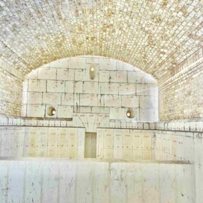 Cina 80Tpd Fuoco di fusione di vetro Materiale refrattario Linea di produzione di vetro in vendita