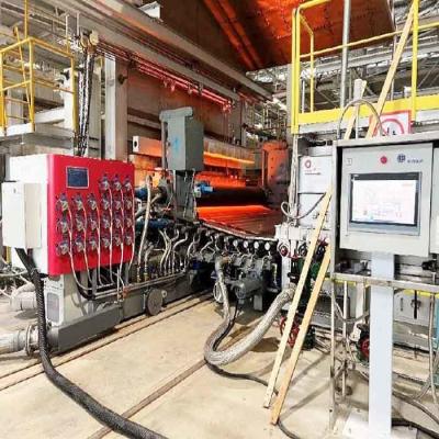 중국 300Tpd 1.8mm-4mm 캘린더 패턴 유리 생산을위한 자동 캘린더 기계 판매용