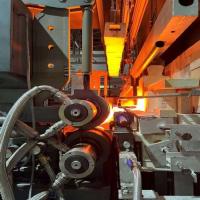 China 200 Tpd Pattern Glass Production Machine Two Roller Calender 3000mm Board Width for sale
