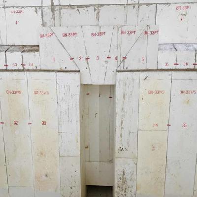 China 60TPD End Fired Furnace Refractory Brick Glass Melting Furnace for sale