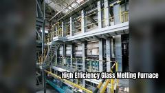 Efficient Heavy Oil Cross Fired Glass Melting Furnace