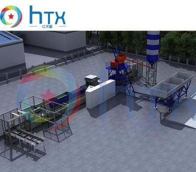 China Precast Concrete Roof Slab Moulding Feeder Machine Wet Casting Doser Machine for sale