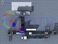 China Artificial Stone Material Wet Casting Concrete Wall Panel Machine For Building for sale