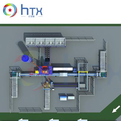 China Cadena de producción automática de la piedra artificial chapa de la piedra que hace la máquina en venta