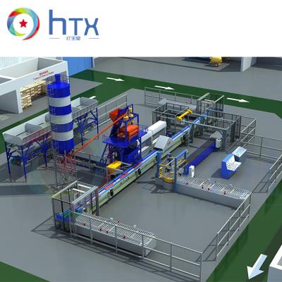 China Automatic Wet Cast Machinery Mixer Vibrating Paver Making Machine for sale