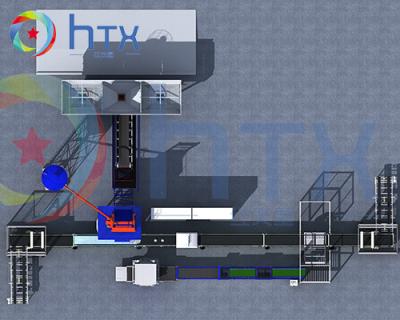 China Concrete Dosing System Veneer Stone Production Line With 1000 -1500m2 Capacity for sale