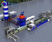 China Interior And Exterior Wall Panel Production Line With Multi Function Wet Casting Doser Machine for sale