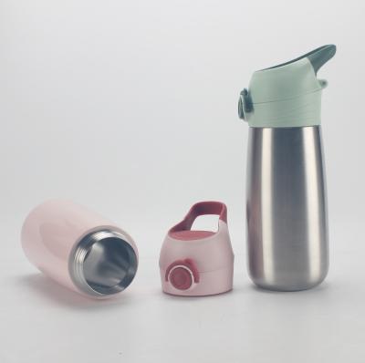 China Wholesale PORTABLE Cute Kids Frosted Unicorn Water Bottle Kids Personalized Stainless Water Bottle BPA Free With Straw Lid for sale