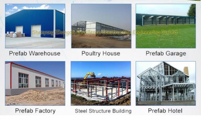 Long Span Prefabricated Steel Frame 4S Car Exhibition Hall