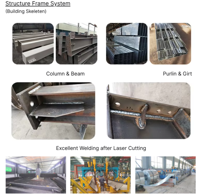 Steel structure assembly process