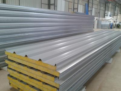 Cina L'isolamento isolato della schiuma dei pannelli del tetto della lana di vetro riveste lo spessore di pannelli di 80Mm in vendita