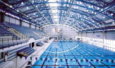 Cina Tetto pre costruito della piscina della struttura d'acciaio con il pannello del tetto della lamiera di acciaio in vendita