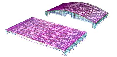 China Prefabricated Steel Frame Building Warehouse Workshop Portal Frame for sale