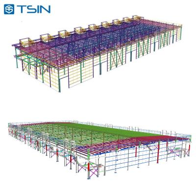 China Customized Peb Structure Warehouse Q235B Q355B Steel Portal Frame Structure for sale