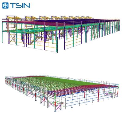 China Customized Peb Structure Warehouse Q235B Q355B Steel Portal Frame Structure for sale
