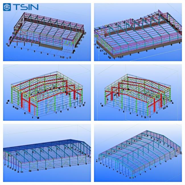 Completed steel structure workshop project