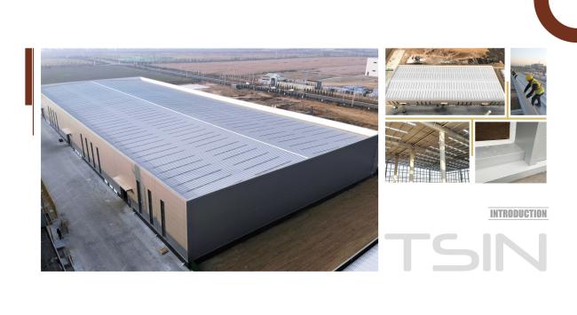 Steel warehouse construction process