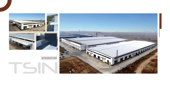 Steel warehouse construction detail