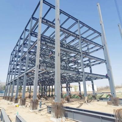 China Edificios de oficinas de varios pisos con estructura de acero y capas de color de alta adherencia en venta