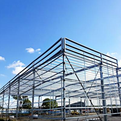 China Q355B Q235B Steel Pre Engineered Metal Building Frame Portal Frame for sale
