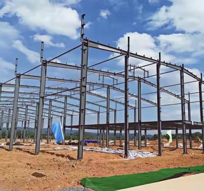 China Portal Frame Steel Structure Construction 50mm 75mm 100mm 150mm 200mm 250mm Panel for sale