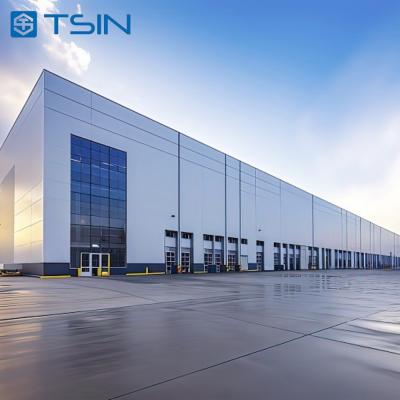 China Prefabricated Modern Metal Frame Building Construction For Industrial Warehouses Office House for sale
