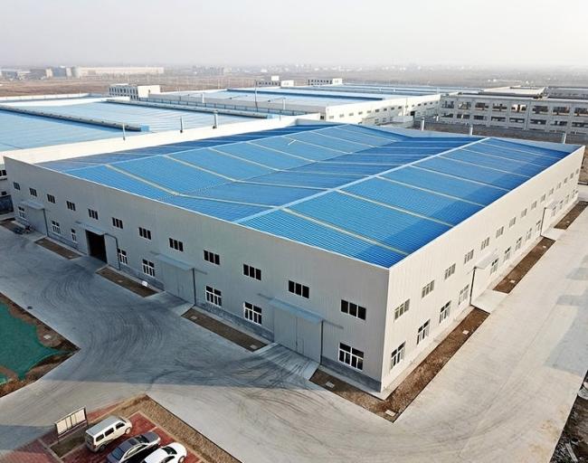 Steel frame building construction