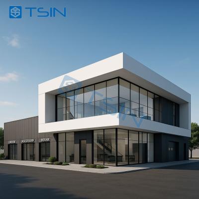 Cina Moderna struttura in acciaio di costruzione miscela utilizzata per officine con pannello sandwich in vendita