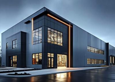 Chine Par l'intermédiaire de bâtiments en acier à cadre de couleur personnalisée à vendre