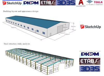 Cina Struttura in acciaio prefabbricata a telaio per capannoni, officine, scuole in vendita