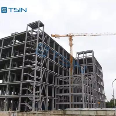 China Steel Alloy Prefabricated Steel Construction Heat Treated Steel Wind Load for sale