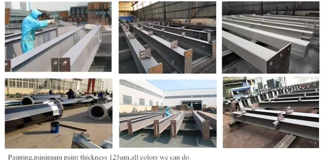 Steel structure fabrication process