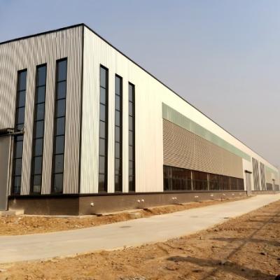 China Steel Building Metal Prefabricated Building Steel Space Frame Construction Building Warehouse for sale
