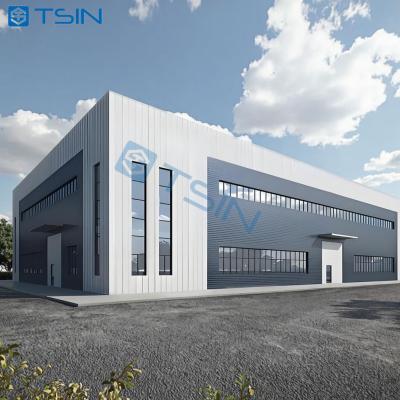 China Customized Design Steel Structure Workshop for Multi-building and Warehouse with Large-span Plants and Customized Design for Warehouse for sale