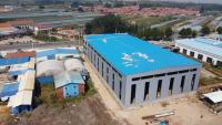China Pre-Engineered Steel Warehouse With Mezzanine Floor Double-Layer Storage Solution for sale