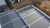 China Pre-Engineered Steel Warehouse With Mezzanine Floor Double-Layer Storage Solution for sale