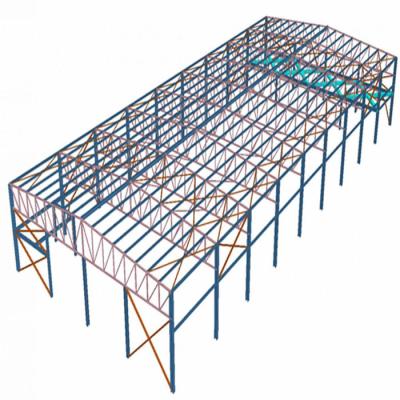 Cina Le strutture d'acciaio prefabbricate galvanizzate del trattamento di superficie sentono - la conservazione in vendita