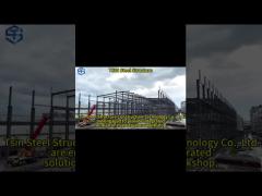 Fireproof Prefabricated Steel Frame Building For Warehouses Workshops Offices