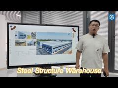 custom steel structure prefab metal warehouse for commercial industrial storage