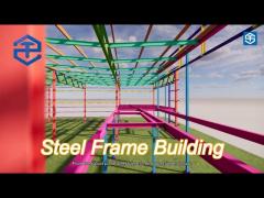 100% recyclable steel frame commercial building high corrosion resistance